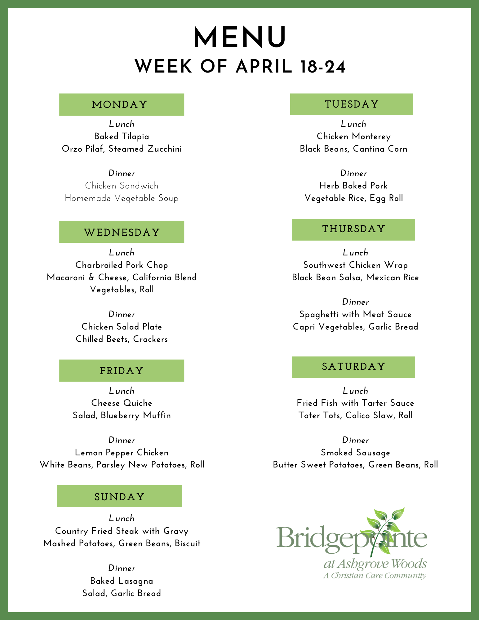 Dining - Bridgepointe At Ashgrove Woods